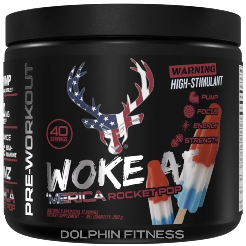 Bucked Up Woke AF Pre-Workout 260g White Gummy Deer