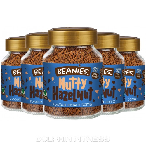 Beanies Coffee Nutty Hazelnut Flavour Instant Coffee 6 x 50g