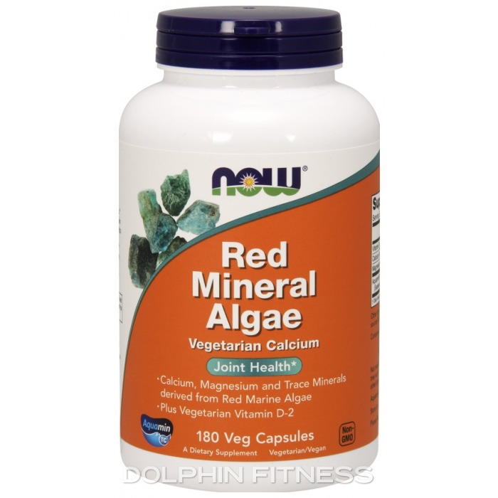 NOW Red Mineral Algae 180 Veg Capsules