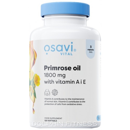 Osavi Primrose Oil with Vitamin A & E 1800mg 120 Softgels