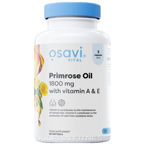 Osavi Primrose Oil with Vitamin A & E 1800mg 90 Softgels