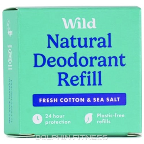 Wild Natural Deodorant Refill (1 x 40g) Fresh Cotton & Sea Salt