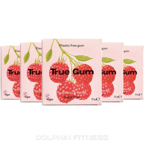 True Gum Plastic Free Gum (24 x 21g) Raspberry & Vanilla