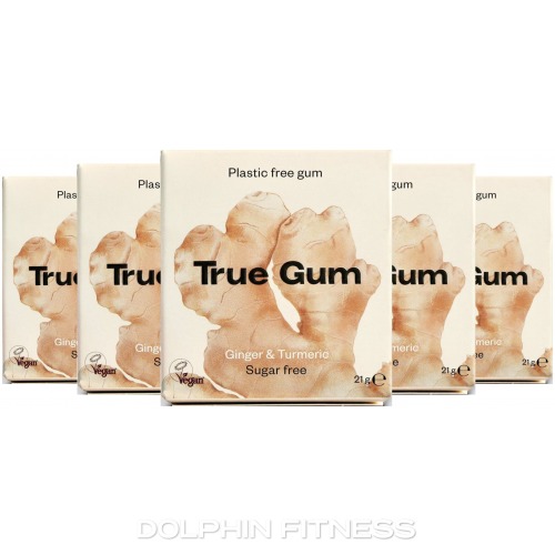 True Gum Plastic Free Gum (24 x 21g) Ginger & Turmeric