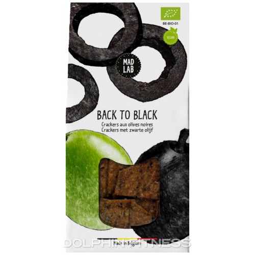 MAD LAB Back to Black Olive Crackers 110g
