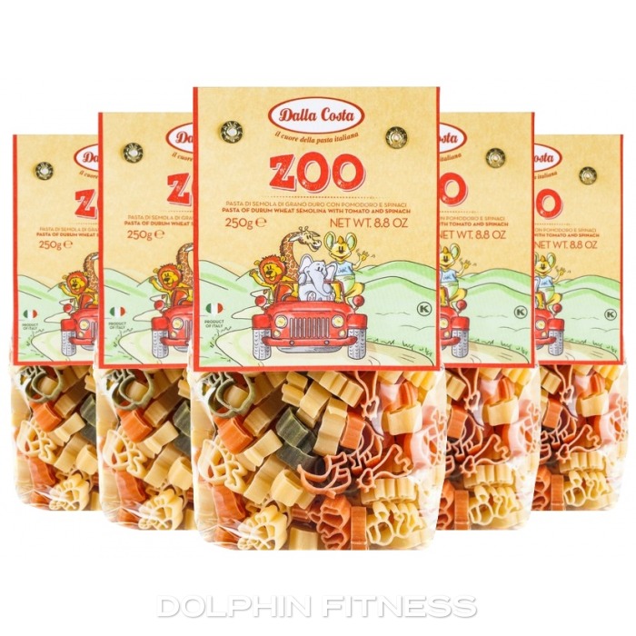 Dalla Costa Tricolour Zoo Pasta 12 x 250g