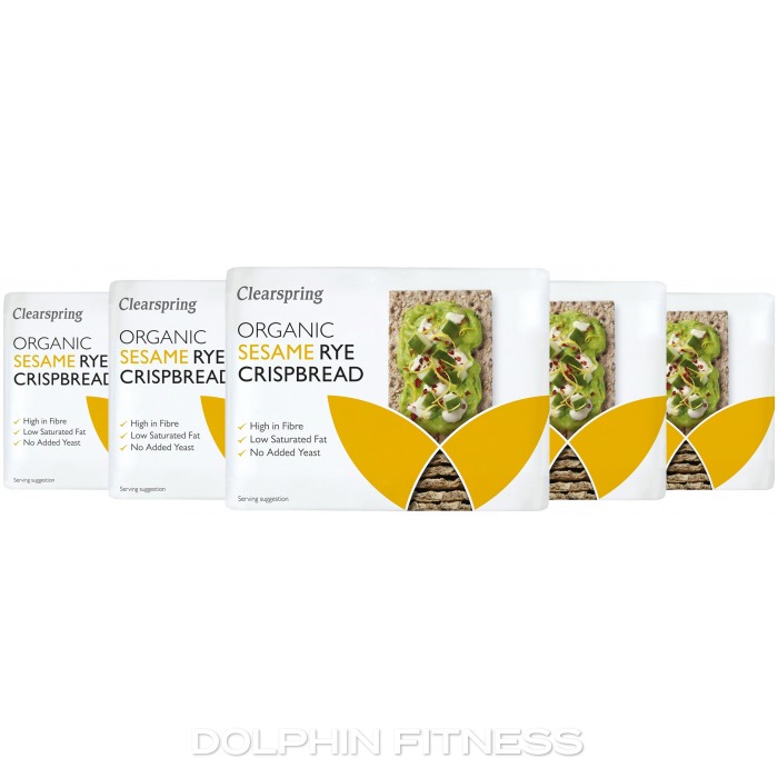 Clearspring Organic Rye Sesame Crispbread 10 x 200g