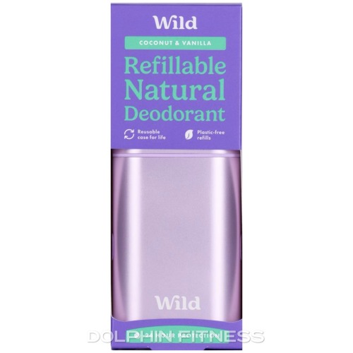 Wild Purple Case and Natural Deodorant Refill (1 x 40g) Coconut & Vanilla