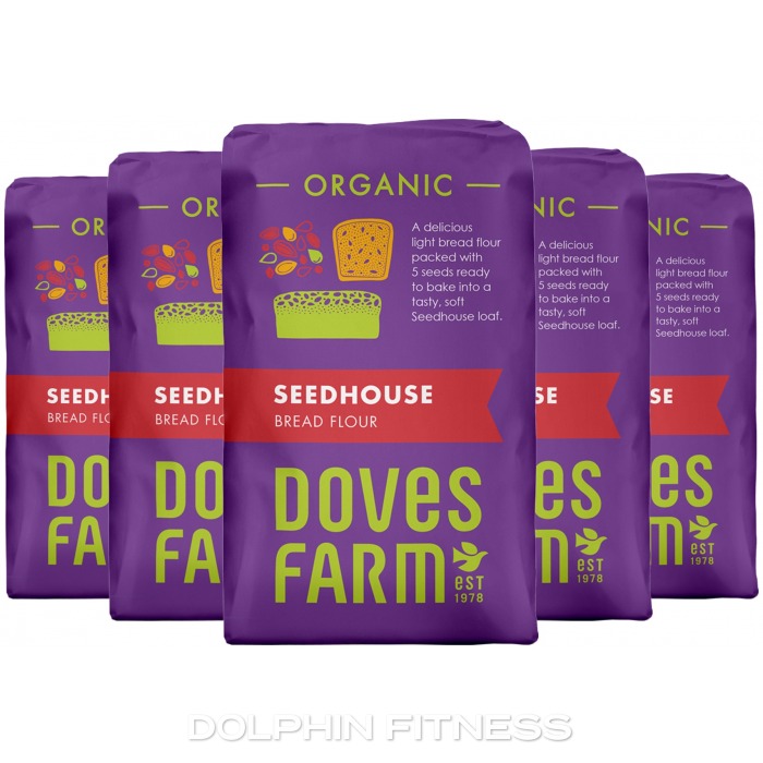 Doves Farm Organic Seedhouse Bread Flour 5 x 1 kg