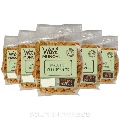 Wild Munch Baked Hot Chilli Peanuts 5 x 125g
