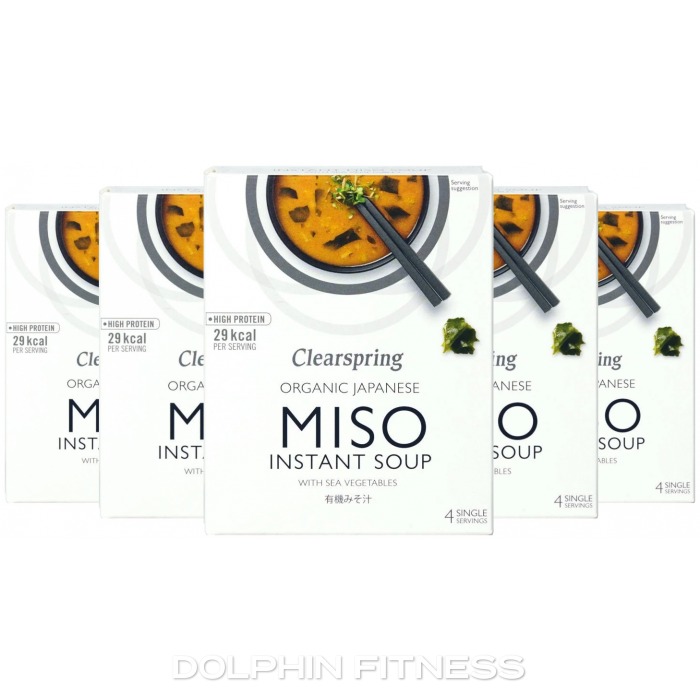 Clearspring Organic Japanese Miso Instant Soup With Sea Vegetables 8 x 40g