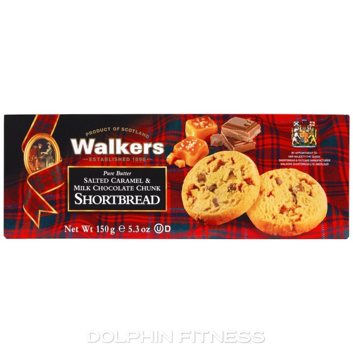 Walkers Pure Butter Salted Caramel & Milk Chocolate Chunk Shortbread 1 ...