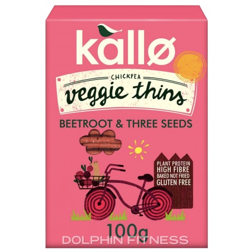 Kallo Beetroot & Three Seeds Veggie Thins 1 x 100g