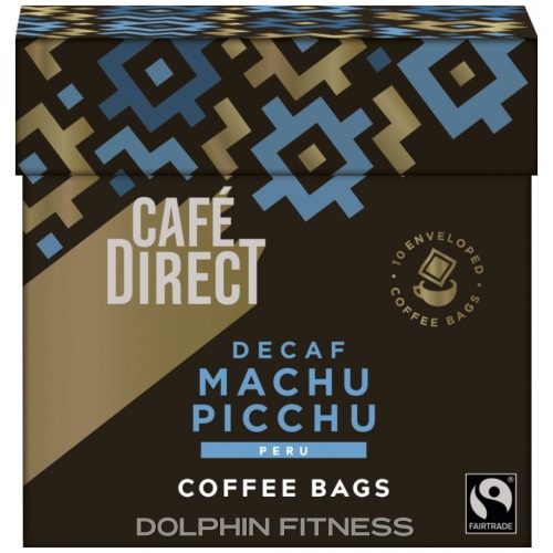 Cafe Direct Decaffeinated Machu Picchu Coffee (10 x 7g) Coffee Bags