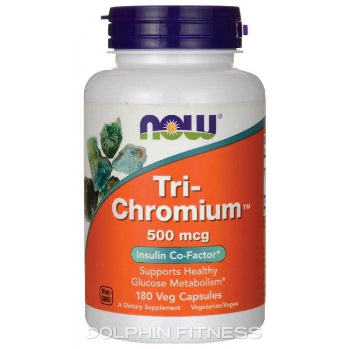 NOW Tri-Chromium 500 mcg 180 Veg Capsules
