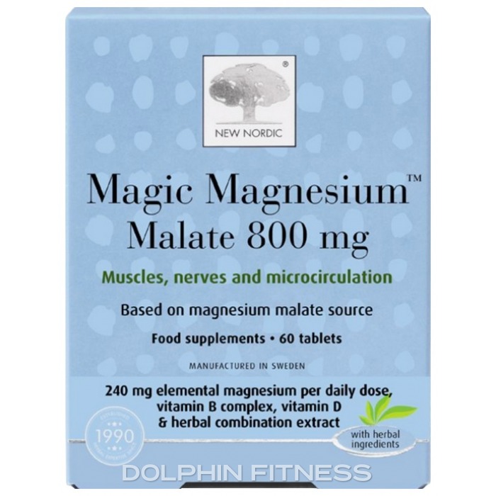 New Nordic Magic Magnesium Malate 800mg 60 Tablets