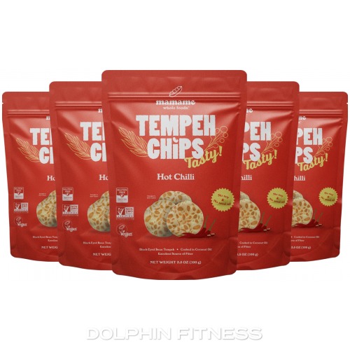 Mamame Tempeh Chips Hot Chilli 12 x 100g