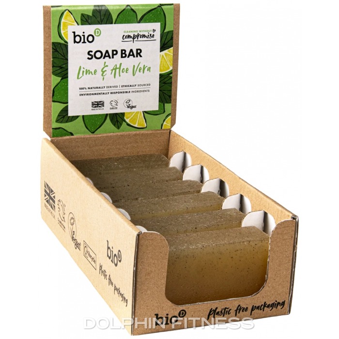 Bio-D Lime & Aloe Vera Soap Bar 6 x 90g