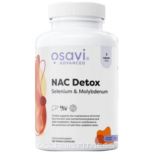 Osavi NAC Detox Selenium & Molybdenum 120 Vegan Capsules