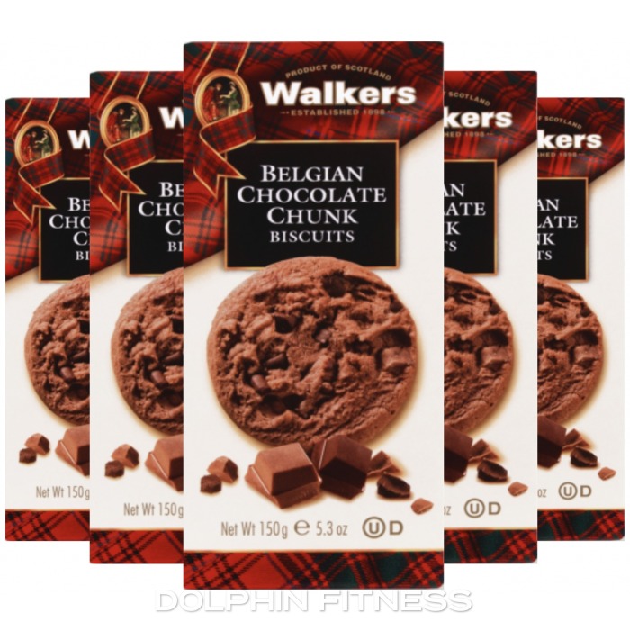 Walkers Belgian Chocolate Chunk Biscuits 12 x 150g