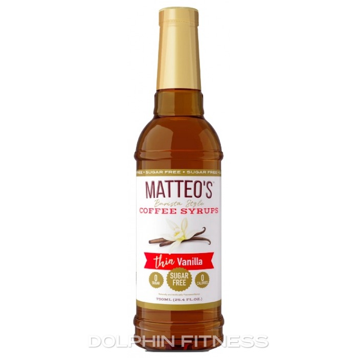 Matteo's Sugar Free Vanilla Coffee Syrup 1 x 750 ml