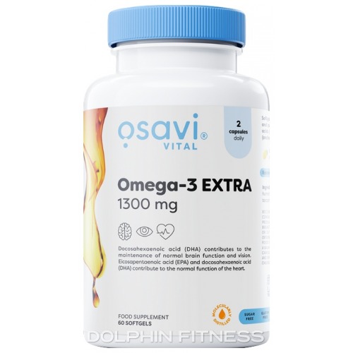 Osavi Omega-3 Extra Molecularly Distilled 1300 mg 60 Softgels
