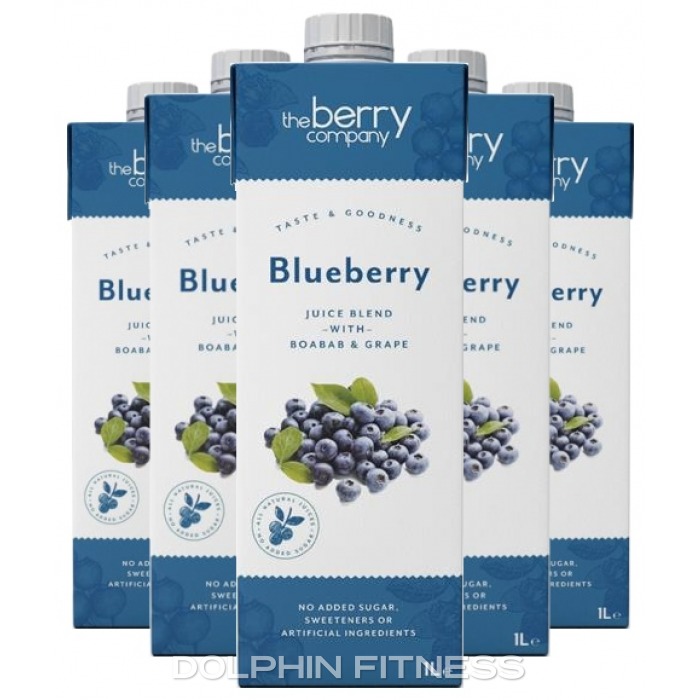 The Berry Company Blueberry Juice Blend with Baobab & Grape 12 x 1L