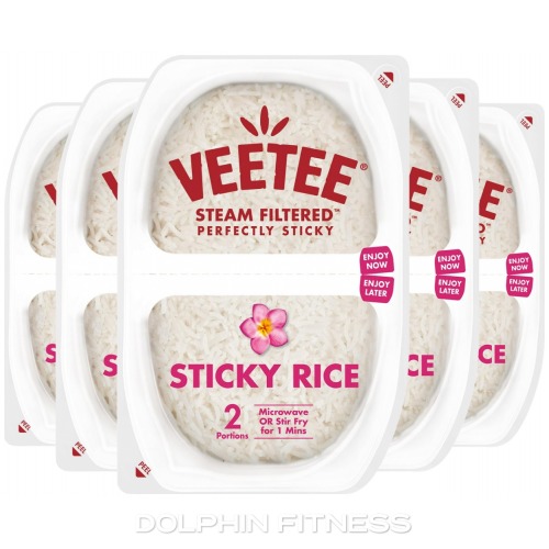 Veetee Sticky Rice (6 x 260g) Twin Pot