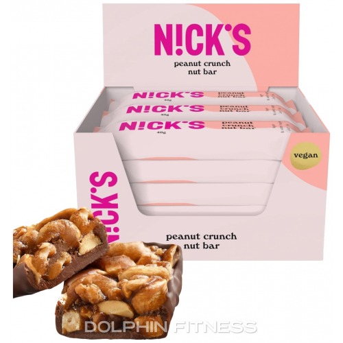 Nick's Peanut Crunch Nut Bar 12 x 40g