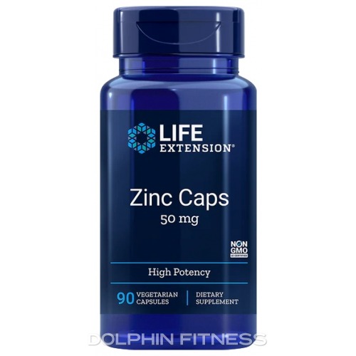 Life Extension Zinc Caps 50 mg 90 Vegetarian Capsules