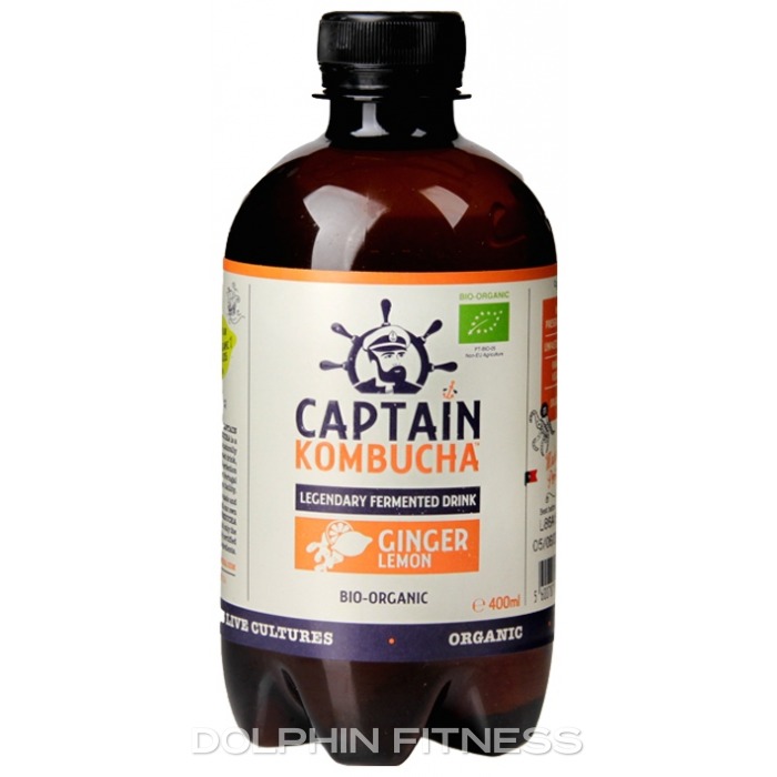 Captain Kombucha Legendary Fermented Drink Ginger & Lemon 1 x 400 ml