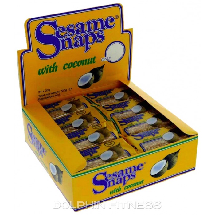 Sesame Snaps with Coconut 24 x 30g