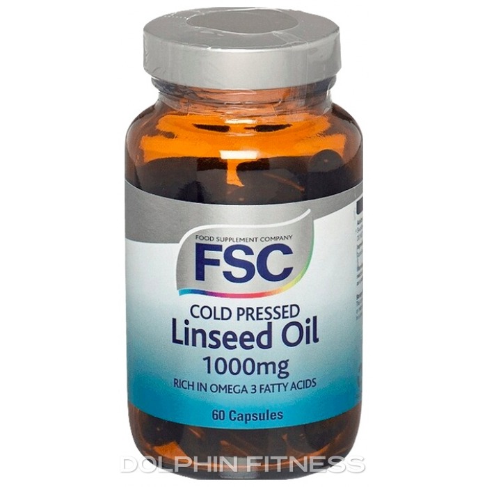 FSC Cold Pressed Linseed Oil 1000 mg 60 Capsules