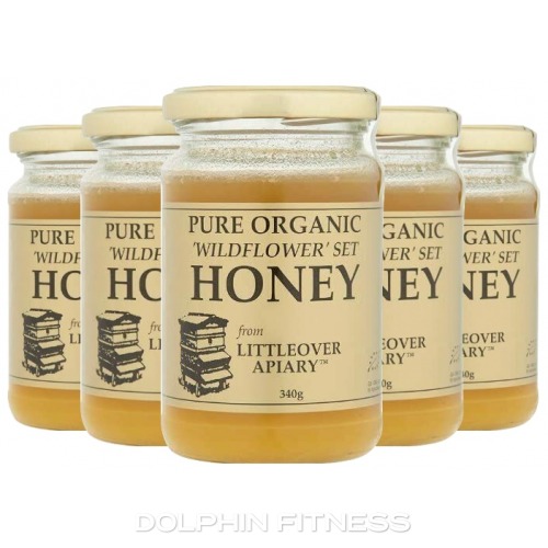 Littleover Apiary Pure Organic Wildflower Set Honey 6 x 340g