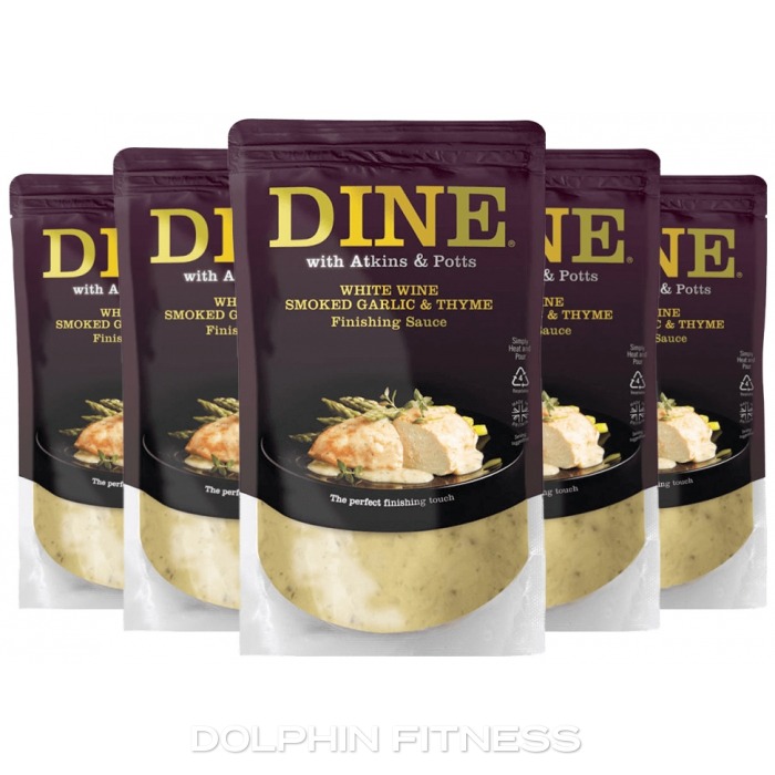 Dine with Atkins & Potts White Wine, Smoked Garlic & Thyme Finishing ...