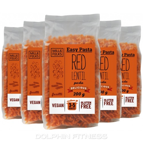 Mill & Folks Red Lentil Fusilli 40 x 200g