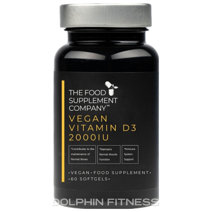 The Food Supplement Company Vegan Vitamin D3 2000iu 60 Softgels