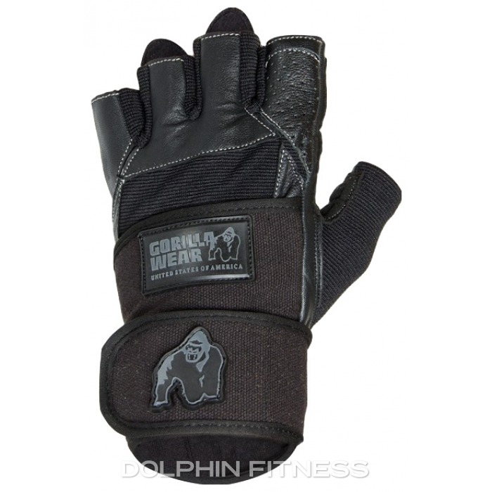 Gorilla Wear Dallas Wrist Wrap Gloves Black