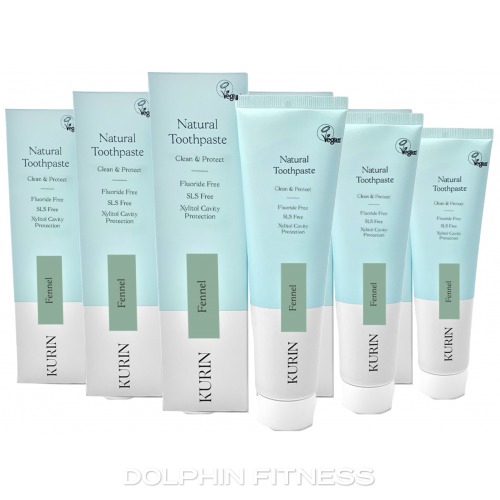 Kurin Natural Toothpaste Clean & Protect (8 x 100 ml) Fennel