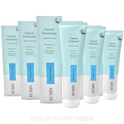 Kurin Natural Toothpaste Clean & Protect (8 x 100 ml) Peppermint