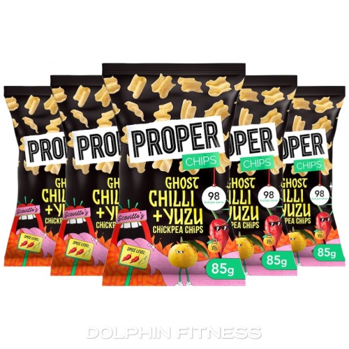 Proper Ghost Chilli + Yuzu Chickpea Chips 8 x 85g