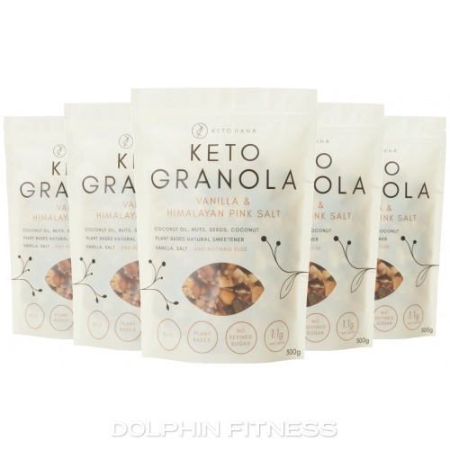 Keto Hana Vanilla & Himalayan Pink Salt Keto Granola 8 x 300g