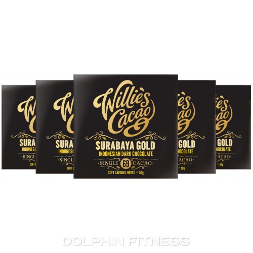 Willie's Cacao Surabaya Gold 69% Cacao Indonesian Dark Chocolate 12 x 50g