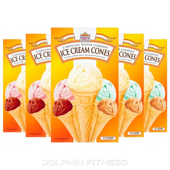 Carousel 21 Ice Cream Cones 20 x 110g