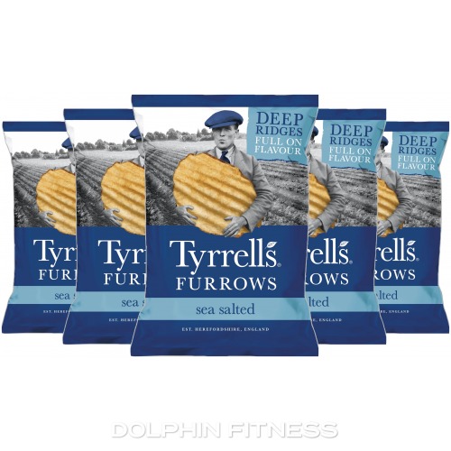 Tyrrells Furrows Sea Salted 8 x 150g