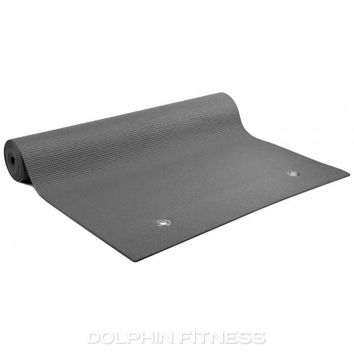 Fitness Mad Warrior Eyelet Yoga Mat II 4mm Graphite