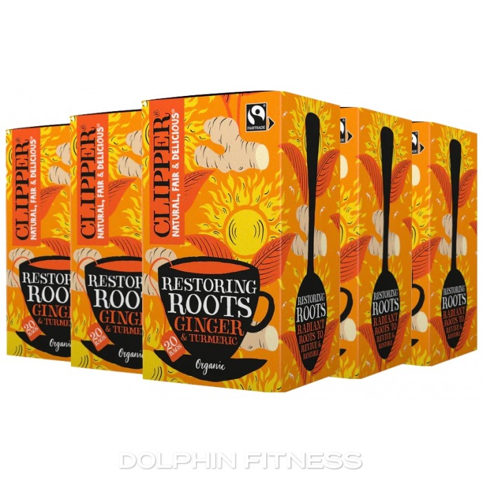 Clipper Restoring Roots Ginger & Turmeric 4 x 20 Teabags