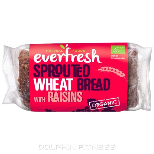 Everfresh Natural Foods Sprouted Wheat Bread With Raisins 400g