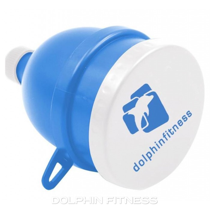 Dolphin Fitness Plastic Powder Funnel with Pill Container 150 ml