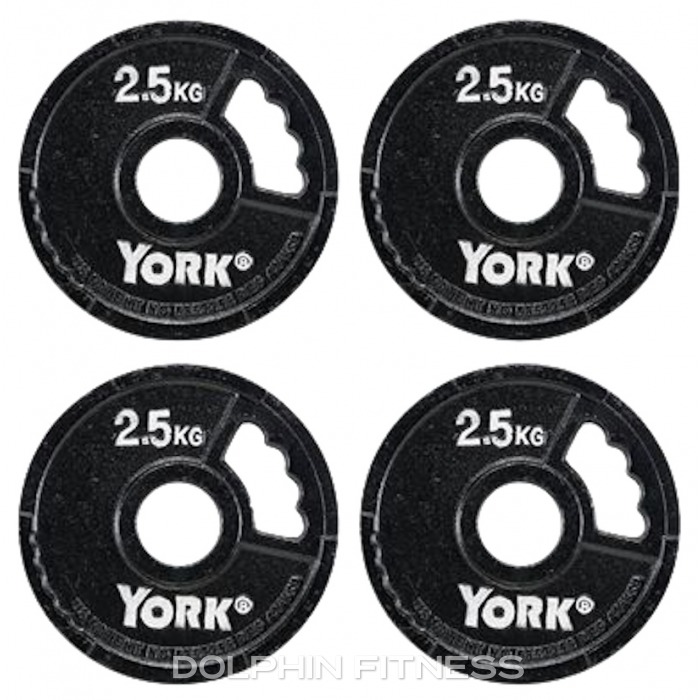York G2 Cast Iron Olympic Plate 4 x 2.5 kg